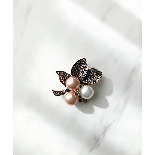 『タイムセール実施中』ZOZO問い合わせ番号:89235032ショップ:INA STUDIOS ZOO，イーナストゥディオスズーブランド:TIMELESS&amp;THREE，タイムレスアンドスリー商品名:リーフ＆パールモチーフブローチカテ...