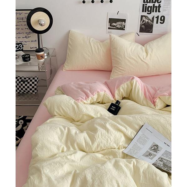 『タイムセール実施中』ZOZO問い合わせ番号:89235355ショップ:VIBGYOR，ヴィブジョーブランド:VIBGYOR，ヴィブジョー商品名:【 somni / ソニ 】バイカラー　シングル ベッドカバー 枕カバー 寝具3点セットカテゴ...