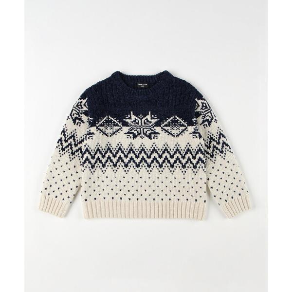 『タイムセール実施中』ZOZO問い合わせ番号:89236212ショップ:COMME CA ISM，コムサイズムブランド:COMME CA ISM，コムサイズム商品名:雪柄プルオーバーニットカテゴリ:トップス>ニット/セーターブランド品...