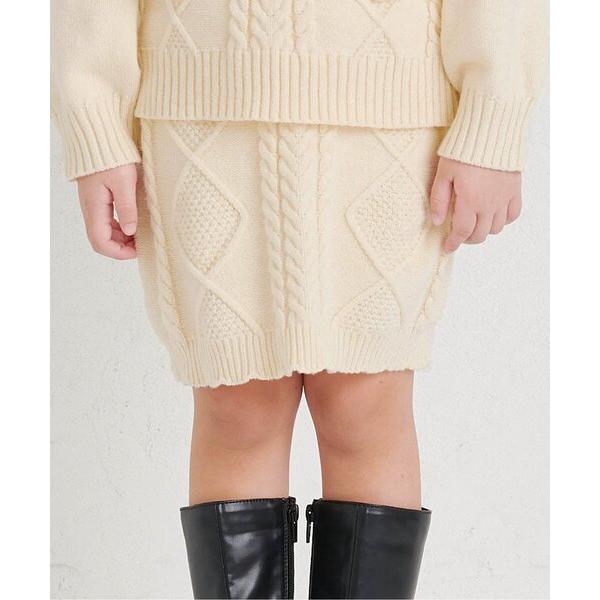 『セール実施中』ZOZO問い合わせ番号:89266750ショップ:F.O.Online Store，エフオーオンラインストアブランド:apres les cours，アプレレクール商品名:インパンツ付きケーブルニットスカートカテゴリ:スカー...