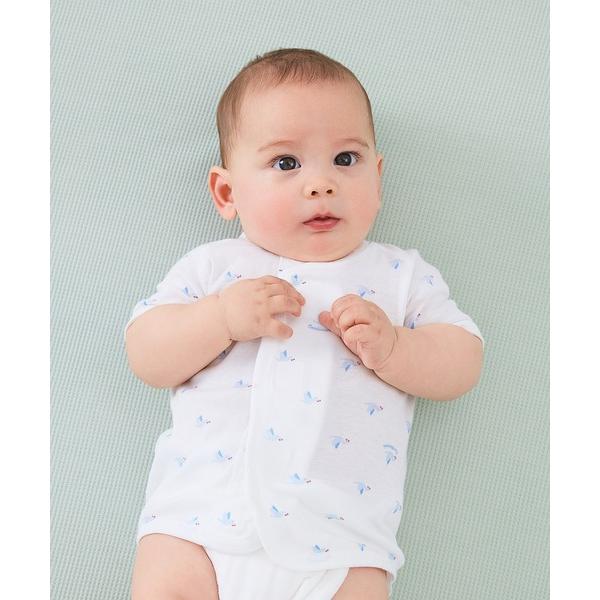 ※このアイテムは返品・交換対象外商品です。ZOZO問い合わせ番号:89268265ショップ:Combi mini，コンビミニブランド:combimini，コンビミニ商品名:ワンタッチ短肌着（トリ）カテゴリ:ママ＆ベビー>肌着ブランド品...