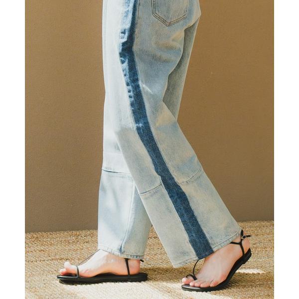 『セール実施中』ZOZO問い合わせ番号:89269350ショップ:b apartment，ビーアパートメントブランド:WHYTO.，ホワイト商品名:「WHYTO. / ホワイト」 SIDE LINE DENIMカテゴリ:パンツ>その他...