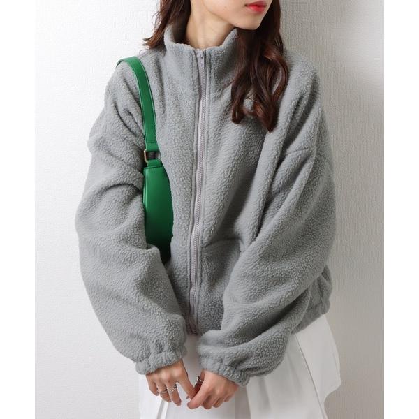 『タイムセール実施中』ZOZO問い合わせ番号:89269898ショップ:Lace Ladies，レースレディースブランド:Lace Ladies，レースレディース商品名:ボア フロントジップ パーカー ブルゾン ドロップショルダー トップス...