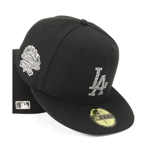 ZOZO問い合わせ番号:89303840ショップ:ONSPOTZ，オンスポッツブランド:NEW ERA，ニューエラ商品名:ニューエラキャップ LAロサンゼルスドジャースラインストーンロゴ 59FIFTYサイドパッチ ONSPOTZ別注カテゴ...