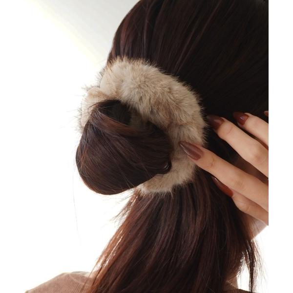 『タイムセール実施中』ZOZO問い合わせ番号:89305082ショップ:RiNc，リンクブランド:BARELY BLUE，ベアリーブルー，RiNc，リンク商品名:【 BARELY BLUE / ベアリーブルー 】 マーブル ファー シュシュ...