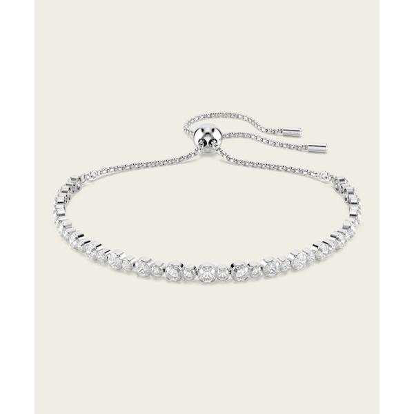 ZOZO問い合わせ番号:89399897ショップ:SWAROVSKI，スワロフスキーブランド:SWAROVSKI，スワロフスキー商品名:【公式】【スワロフスキー】Matrix Tennisブレスレット， ミックス・ラウンド・カット， ホワイ...
