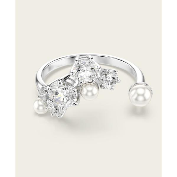 『タイムセール実施中』ZOZO問い合わせ番号:89399921ショップ:SWAROVSKI，スワロフスキーブランド:SWAROVSKI，スワロフスキー商品名:【公式】【スワロフスキー】Constella オープンリング クリスタル・パール，...
