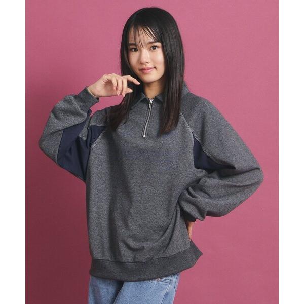 『タイムセール実施中』ZOZO問い合わせ番号:89400347ショップ:PINK-latte，ピンク ラテブランド:PINK-latte，ピンクラテ商品名:ビックシルエット ハーフジップカテゴリ:トップス>Tシャツ/カットソーブランド...