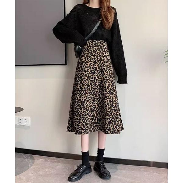 『セール実施中』ZOZO問い合わせ番号:89434006ショップ:TONE，トーンブランド:urge：，アージコロン 商品名:【URGE：】レオパード ヒョウ柄 Aライン スカートカテゴリ:スカート>スカートブランド品番:OP-B-0...