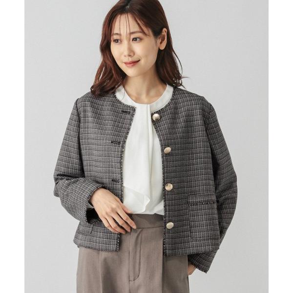 『セール実施中』ZOZO問い合わせ番号:89467167ショップ:GLOBAL WORK，グローバルワークブランド:GLOBAL WORK，グローバルワーク商品名:ツイードノーカラージャケット/133626カテゴリ:ジャケット/アウター&g...