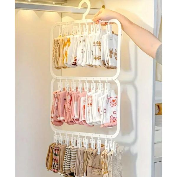 『タイムセール実施中』ZOZO問い合わせ番号:89467863ショップ:RiNc，リンクブランド:ammy.，エイミードット商品名:【 ammy. / エイミードット 】  2面 クリップ クローゼット ハンガーカテゴリ:インテリア>...