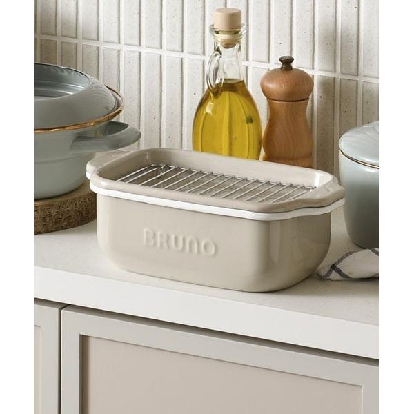 ZOZO問い合わせ番号:89468717ショップ:BRUNO，ブルーノブランド:BRUNO，ブルーノ商品名:BRUNO ホーロー角型天ぷら鍋 20cmカテゴリ:食器/キッチン>キッチンツールブランド品番:1837362素材:ほうろう用...