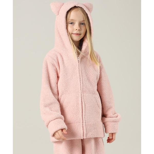 『タイムセール実施中』ZOZO問い合わせ番号:89469055ショップ:TeddyShop，テディショップブランド:DAY CLOSET，デイ クローゼット商品名:キッズ 長袖ネコミミフードモコモコジップルームウェア 上下2点セットカテゴリ...