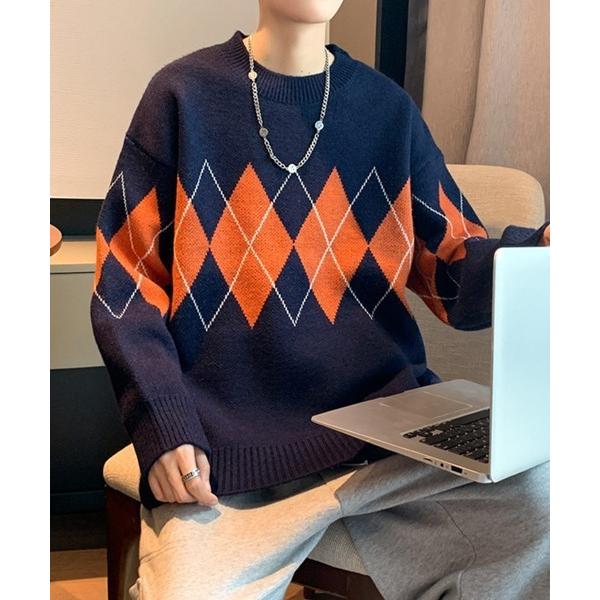 『タイムセール実施中』ZOZO問い合わせ番号:89469146ショップ:CERCA，チェルカブランド:NOWLE，ノウル商品名:【NOWLE】アーガイル柄 プルオーバー ニットカテゴリ:トップス>ニット/セーターブランド品番:saku...