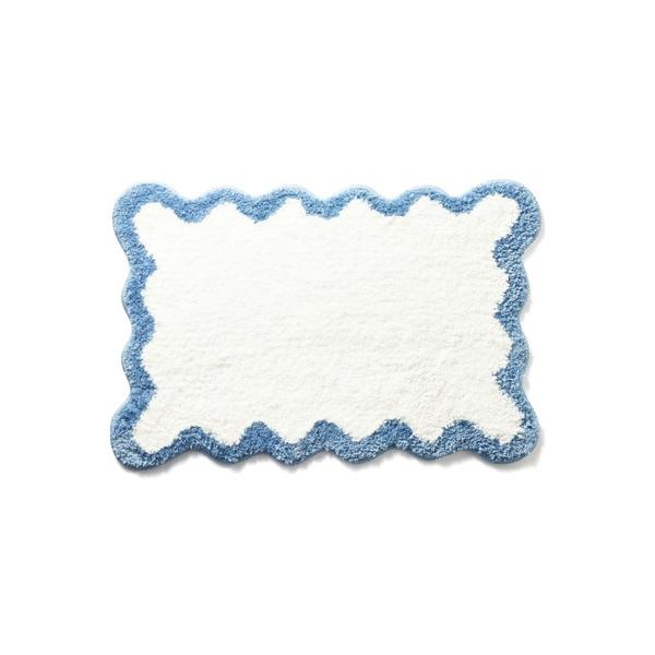 ZOZO問い合わせ番号:89470133ショップ:Francfranc，フランフランブランド:Francfranc，フランフラン商品名:ウェーブライン マルチマット ブルーカテゴリ:インテリア>ラグ/マットブランド品番:1105170...