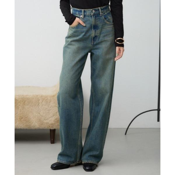 ZOZO問い合わせ番号:89502458ショップ:AZUL BY MOUSSY，アズールバイマウジーブランド:AZUL BY MOUSSY，アズールバイマウジー商品名:AZUL DENIM ハイウエストワイドデニムカテゴリ:パンツ>デ...