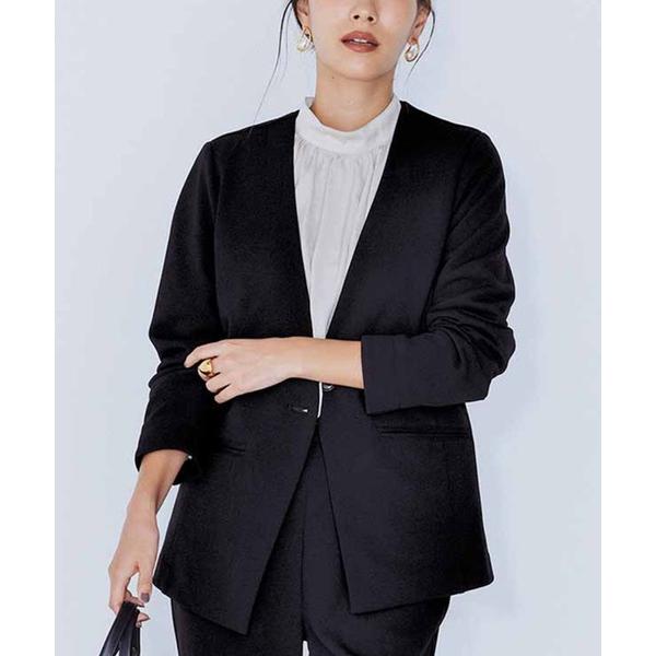 『タイムセール実施中』ZOZO問い合わせ番号:89504508ショップ:FELISSIMO，フェリシモブランド:IEDIT，イディット商品名:ＩＥＤＩＴ　帯電防止加工がうれしい　いつもキレイな黒が続く純黒素材の裏微起毛バレエフィット（Ｒ）ジ...