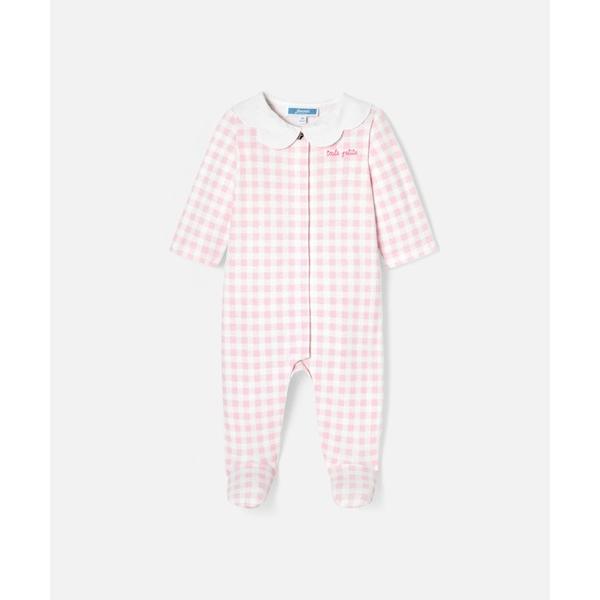 ※このアイテムは返品・交換対象外商品です。ZOZO問い合わせ番号:89505493ショップ:jacadi，ジャカディブランド:jacadi，ジャカディ商品名:ギンガムチェック足つきロンパース・パジャマカテゴリ:ママ＆ベビー>ロンパース...