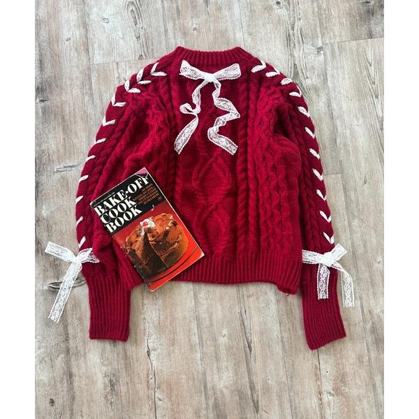 『セール実施中』ZOZO問い合わせ番号:89537155ショップ:MIIA，ミーアブランド:MORE self LOVE，モアセルフラブ商品名:Holiday lace up knitカテゴリ:トップス>ニット/セーターブランド品番:...