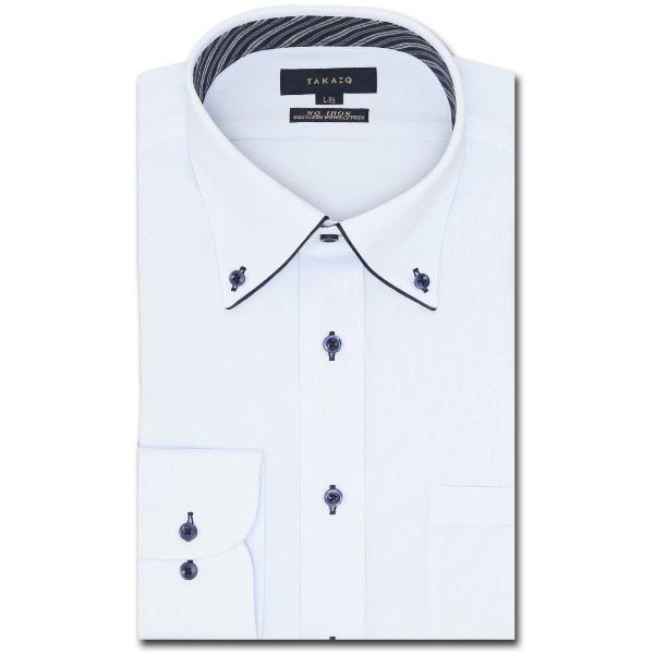 『タイムセール実施中』ZOZO問い合わせ番号:89537484ショップ:TAKA-Q，タカキューブランド:TAKA-Q，タカキュー商品名:【ストレッチ ノーアイロン 吸水速乾】タカキュー ボタンダウン ビジネスドレス 長袖ニットシャツカテゴ...