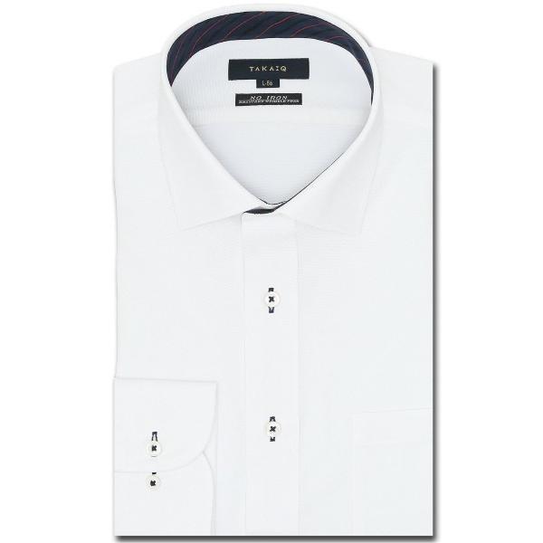 『タイムセール実施中』ZOZO問い合わせ番号:89537490ショップ:TAKA-Q，タカキューブランド:TAKA-Q，タカキュー商品名:【ストレッチ ノーアイロン 吸水速乾】タカキュー ワイドカラー ビジネスドレス 長袖ニットシャツカテゴ...