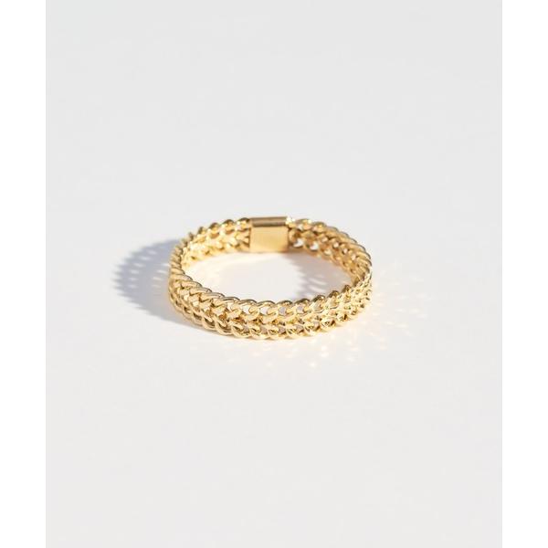 ZOZO問い合わせ番号:89537592ショップ:L&amp;Co.，エルアンドコーブランド:Jewel closet by L&amp;Co.，ジュエルクローゼットバイエルアンドコー商品名:K18 ビスマルク チェーン リング （喜平）小...
