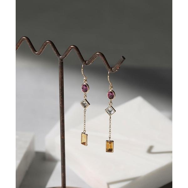 ※このアイテムは返品・交換対象外商品です。ZOZO問い合わせ番号:89549393ショップ:collecala，コレカラブランド:queite，ケイト，colleca la，コレカラ商品名:K10 YG カットストーンピアス　シトリン［qu...