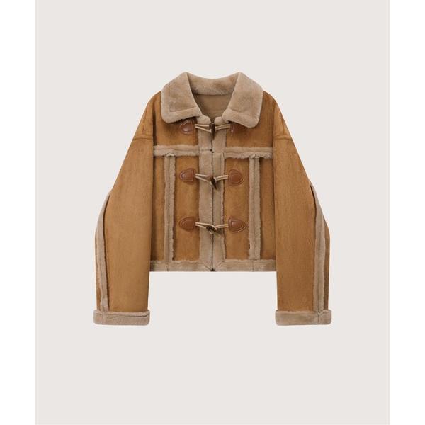 ZOZO問い合わせ番号:89600495ショップ:P L U M STORE，プラム ストアブランド:LA POMME petit，ラポミ・プチ商品名:クロップドムートンコート Cropped Mouton Coatカテゴリ:ジャケット/ア...