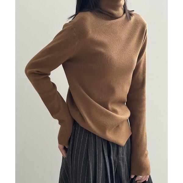 ZOZO問い合わせ番号:89632547ショップ:Crisp，クリスプブランド:Alum'，アルム商品名:タートルリブベーシックニットカテゴリ:トップス>ニット/セーターブランド品番:A10224s19素材:ACRYLIC30%， P...