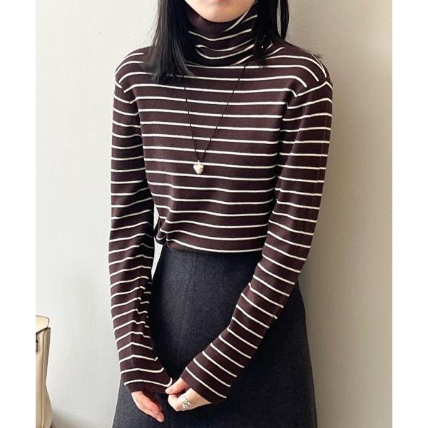 ZOZO問い合わせ番号:89632548ショップ:Crisp，クリスプブランド:Alum'，アルム商品名:タートルネックボーダートップスカテゴリ:トップス>Tシャツ/カットソーブランド品番:A10324s5素材:ACRYLIC30%，...