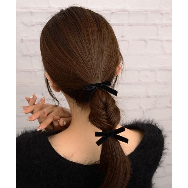 ZOZO問い合わせ番号:89665179ショップ:Mayree，メイリーブランド:Mayree，メイリー商品名:【float】ベロア ミニリボン ヘアピン【2個セット】カテゴリ:ヘアアクセサリー>ヘアピンブランド品番:TK-18660...