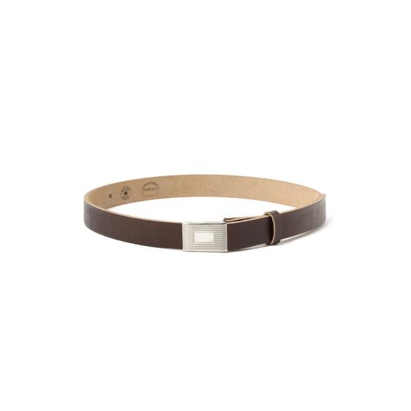 ZOZO問い合わせ番号:89697739ショップ:BEAMS MEN，ビームス メンブランド:BEAMS PLUS，ビームスプラス商品名:Plate Belt Horween Leatherカテゴリ:ファッション雑貨>ベルトブランド品...