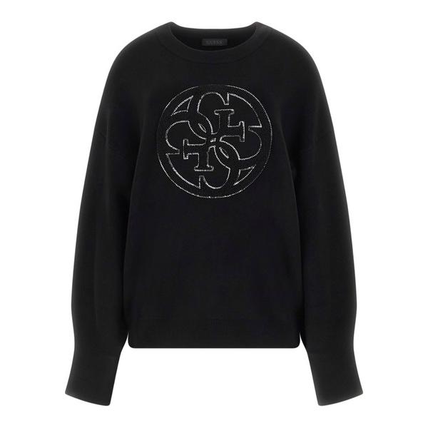 『タイムセール実施中』ZOZO問い合わせ番号:89698647ショップ:GUESS，ゲスブランド:Guess，ゲス商品名:KATE 4G Logo Rn Ls Sweater ニット セーター レディースカテゴリ:トップス>ニット/セ...