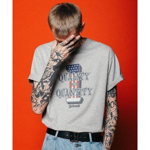 ZOZO問い合わせ番号:89698849ショップ:SCHOTT，ショットブランド:schott，ショット商品名:Schott/ショット/T-SHIRT QUALITY OVER QUANTITY/Tシャツ クオリティ オーバー クアンティテ...