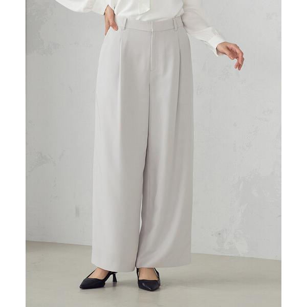 『タイムセール実施中』ZOZO問い合わせ番号:89700097ショップ:COMME CA ISM，コムサイズムブランド:COMME CA ISM，コムサイズム商品名:【セットアップ対応】ポリエステルツイル タックワイドパンツカテゴリ:フォー...