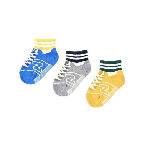 『タイムセール実施中』※このアイテムは返品・交換対象外商品です。ZOZO問い合わせ番号:89700508ショップ:New Balance，ニューバランスブランド:New Balance，ニューバランス商品名:ボーイズ3Pソックスカテゴリ:レ...