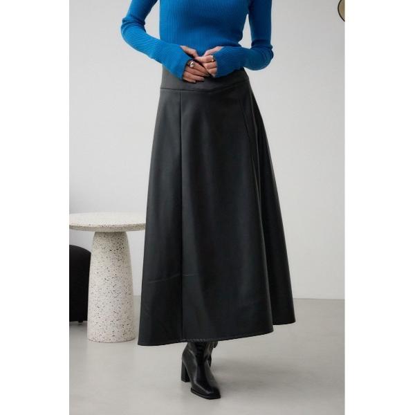 『セール実施中』ZOZO問い合わせ番号:89700802ショップ:AZUL BY MOUSSY，アズールバイマウジーブランド:AZUL BY MOUSSY，アズールバイマウジー商品名:レザーフレアスカートカテゴリ:スカート>スカートブ...