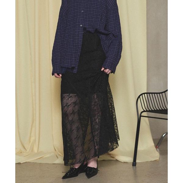 『タイムセール実施中』ZOZO問い合わせ番号:89733260ショップ:MAISON SPECIAL，メゾン スペシャルブランド:MAISON SPECIAL，メゾンスペシャル商品名:Lace Fabric Docking Skirt/レー...