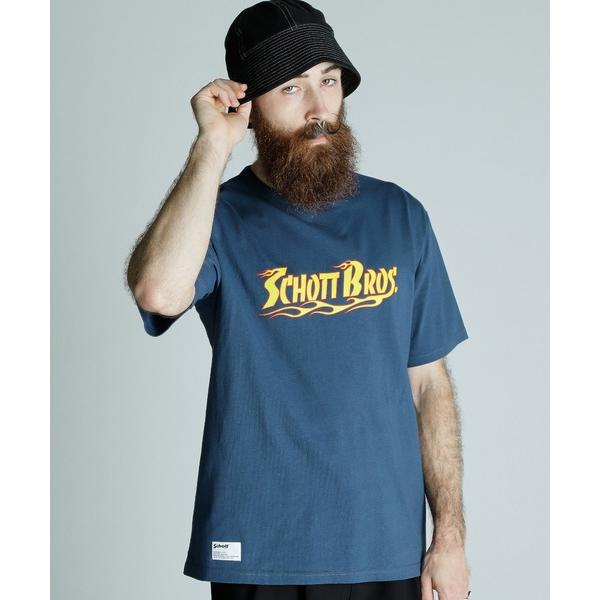 ZOZO問い合わせ番号:89768016ショップ:SCHOTT，ショットブランド:schott，ショット商品名:Schott/ショット/T-SHIRT FLAME LOGO/フレイムロゴ Tシャツカテゴリ:トップス>Tシャツ/カットソ...