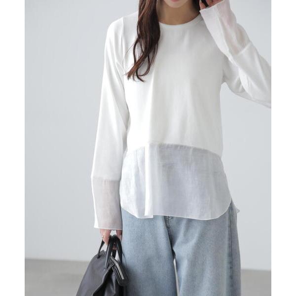 ZOZO問い合わせ番号:89768260ショップ:FREE'S MART，フリーズマートブランド:FREE'S MART，フリーズマート商品名:[MFM]シアーコンビレイヤードカットソーカテゴリ:トップス>Tシャツ/カットソーブランド...