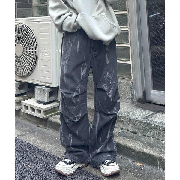 『タイムセール実施中』ZOZO問い合わせ番号:89860147ショップ:CONFIRM，コンファームブランド:ILL'S，イルズ，Confirm，コンファーム商品名:スプレー抜染加工オーバーパンツカテゴリ:パンツ>デニムパンツブランド...