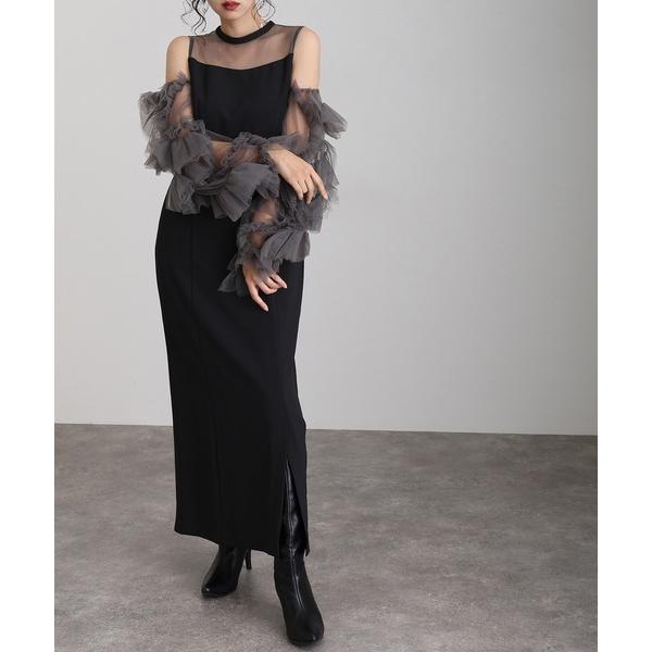 『タイムセール実施中』ZOZO問い合わせ番号:89861247ショップ:PourVous，プールヴーブランド:atlo，アトロ，ANDRESD，アンドレスド商品名:結婚式パーティードレスデタッチドスリーブ袖あり＆ミモレ丈お呼ばれ同窓会オケー...