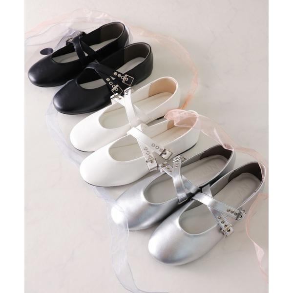 『セール実施中』ZOZO問い合わせ番号:89861552ショップ:VIVIAN COLLECTION，ヴィヴィアンコレクションブランド:VIVIAN，ヴィヴィアン商品名:ラウンドトゥダブルベルトフラットシューズ ZOZOTOWN+オフィシャ...