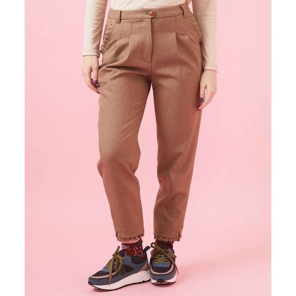 『セール実施中』ZOZO問い合わせ番号:89893553ショップ:Jocomomola，ホコモモラブランド:Jocomomola，ホコモモラ商品名:Pliegue フリルテーパードパンツカテゴリ:パンツ>その他パンツブランド品番:GJ...