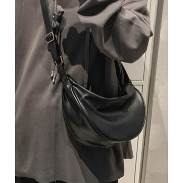 『セール実施中』ZOZO問い合わせ番号:89894329ショップ:Teem Store，チームストアブランド:link lot，リンクロット商品名:【新色追加】【男女兼用】ハーフムーン ワンショルダーバッグ PU素材 ナイロン素材カテゴリ:...