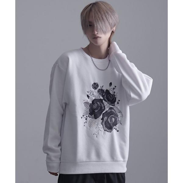 ZOZO問い合わせ番号:89894784ショップ:SILVER BULLET，シルバーバレットブランド:SILVER BULLET，シルバーバレット，CavariA，キャバリア商品名:『CavariA/キャバリア』薔薇刺繍長袖トレーナーカテ...