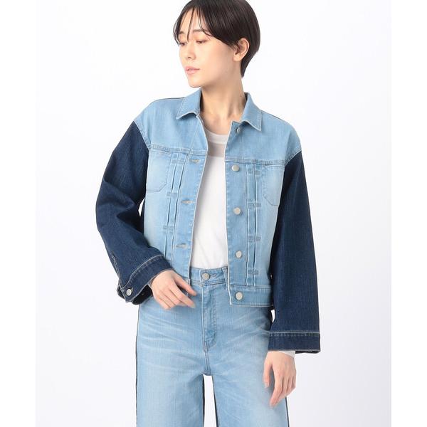 『セール実施中』ZOZO問い合わせ番号:89925649ショップ:COMME CA，コムサブランド:K.T KIYOKO TAKASE，キヨコタカセ商品名:中空ストレッチデニム Gジャンカテゴリ:ジャケット/アウター>ブルゾンブランド...