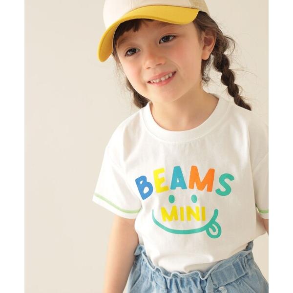 『タイムセール実施中』ZOZO問い合わせ番号:89926106ショップ:BEAMS HEART，ビームスハートブランド:BEAMS mini，ビームスミニ商品名:スマイル ロゴ Tシャツ 2025SS（90〜130cm）カテゴリ:トップス&...
