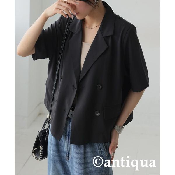 『タイムセール実施中』ZOZO問い合わせ番号:89926820ショップ:antiqua，アンティカブランド:antiqua，アンティカ商品名:ショートスリーブジャケットカテゴリ:ジャケット/アウター>テーラードジャケットブランド品番:...