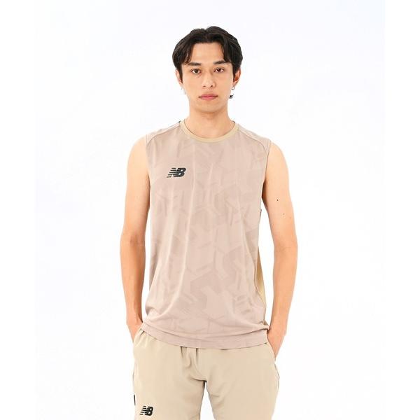 『セール実施中』ZOZO問い合わせ番号:89927478ショップ:New Balance，ニューバランスブランド:New Balance，ニューバランス商品名:Black Out ジャガードメッシュニットノースリーブシャツカテゴリ:トップス...